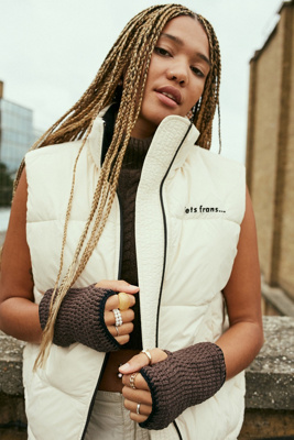 GUANTES SIN DEDOS DE PUNTO TONAL | Urban Outfitters ES