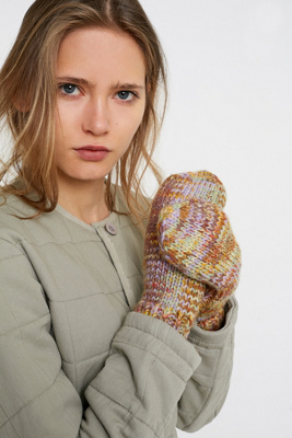 UO Space Dye Mittens | Urban Outfitters UK