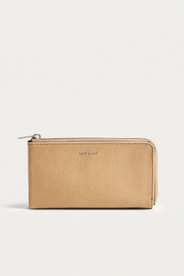 Matt & Nat Twin Beige Wallet | Urban Outfitters UK
