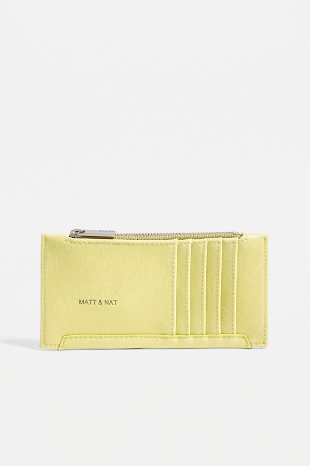 Matt & Nat Jesse Lime Cardholder Wallet | Urban Outfitters UK