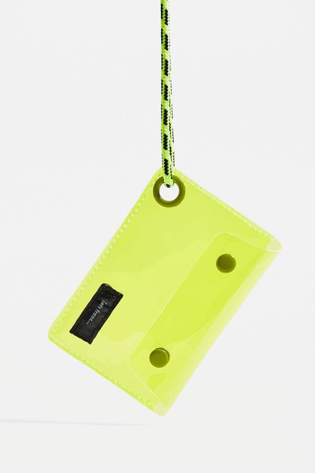 iets frans... Plastic Envelope Lime Lanyard | Urban Outfitters UK