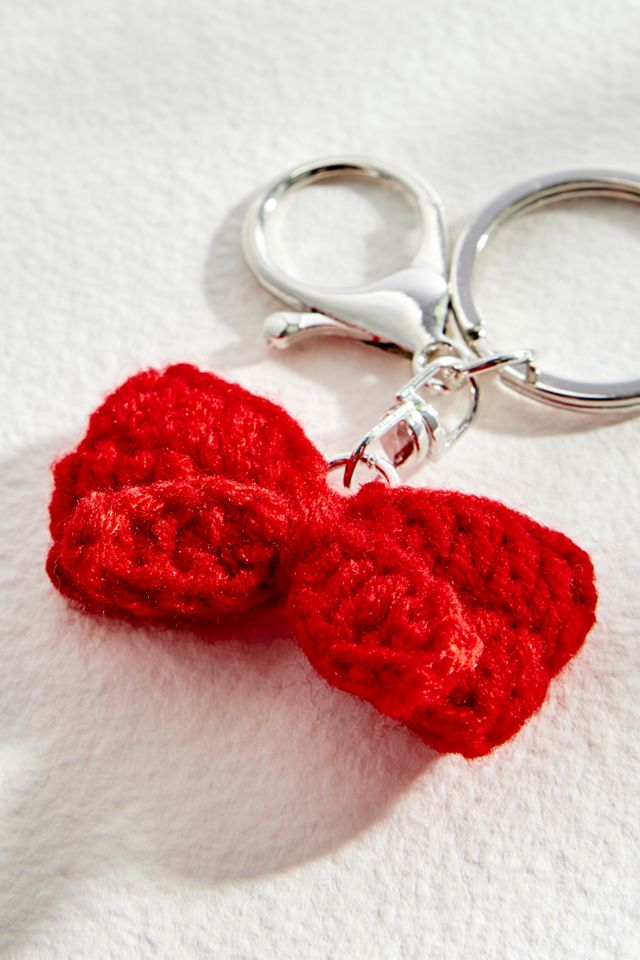 Bow Knitted Keyring | Urban Outfitters UK