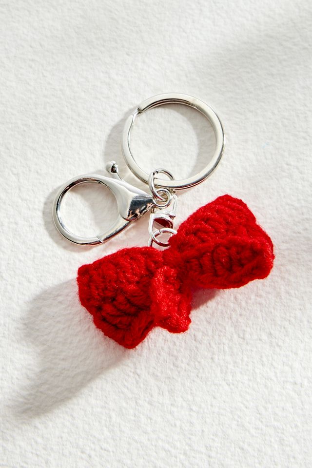Bow Knitted Keyring | Urban Outfitters UK