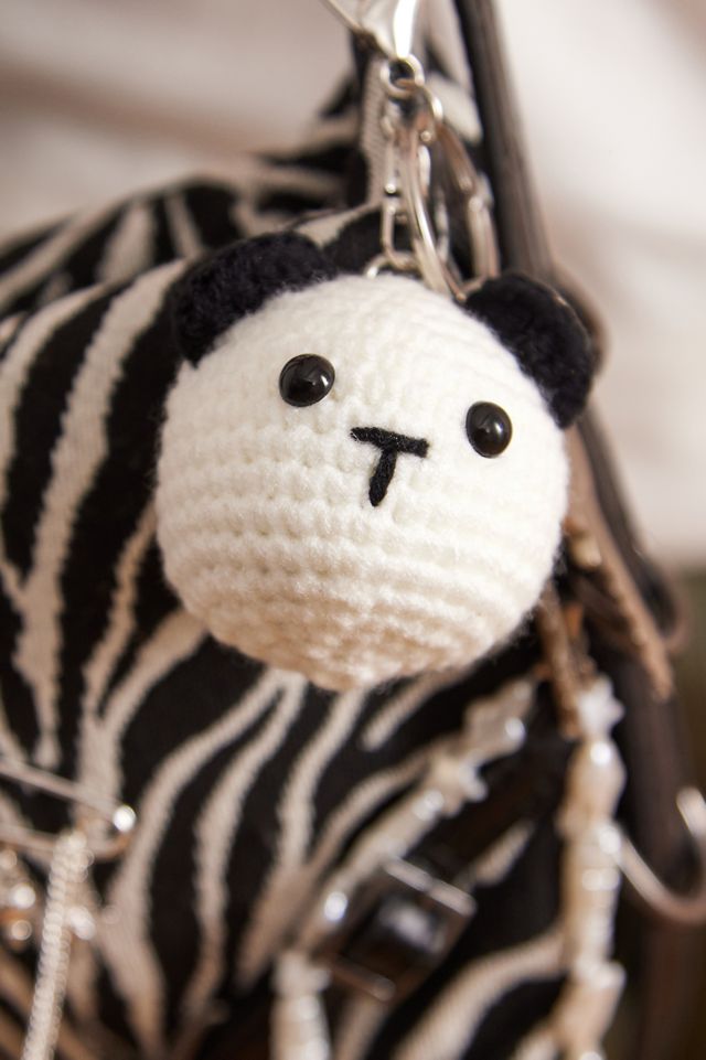 Panda Knitted Keyring | Urban Outfitters UK