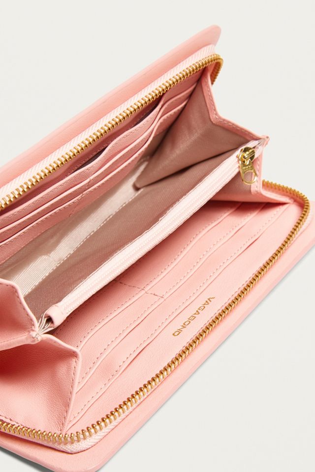 Vagabond Clean Pale Pink Leather Wallet | Urban Outfitters UK