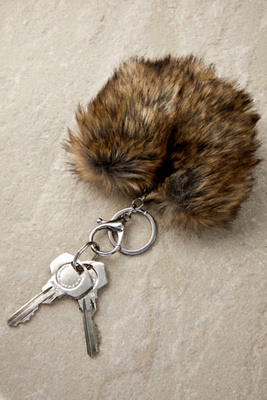 Fluffy Heart Keyring | Urban Outfitters UK