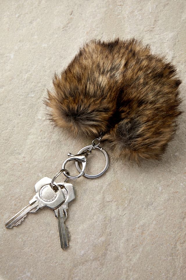 Fluffy Heart Keyring | Urban Outfitters UK