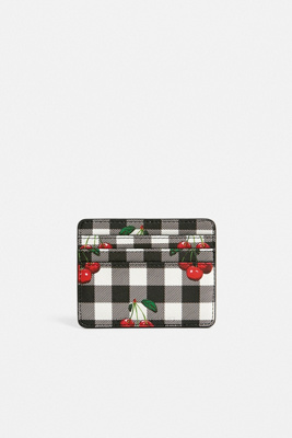 UO Cherry Print Cardholder Wallet | Urban Outfitters UK
