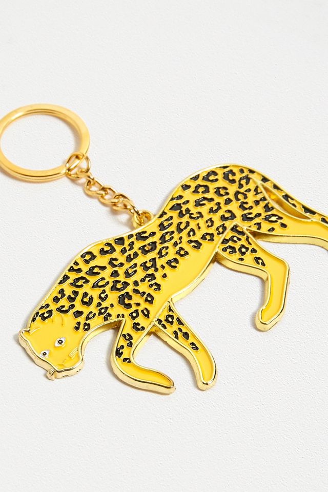 DOIY Oversized Leopard Keyring | Urban Outfitters UK