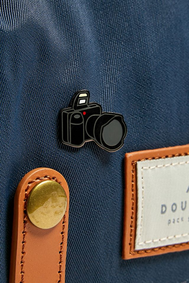 Doughnut Camera Pin Badge | Urban Outfitters UK