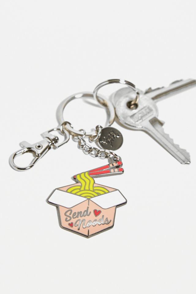 Punky Pins Send Noods Enamel Keyring | Urban Outfitters UK