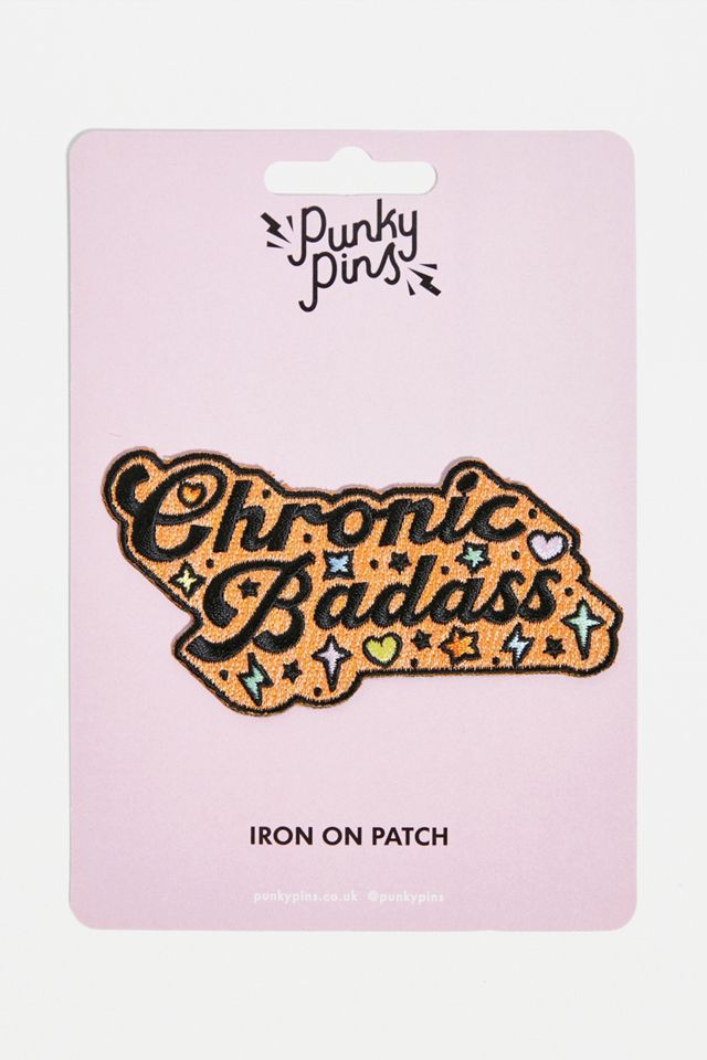 Punky Pins Chronic Badass Embroidered Patch | Urban Outfitters UK