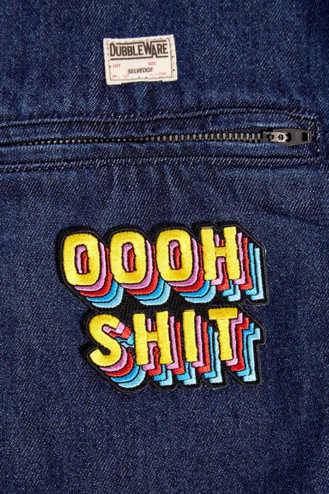 Punky Pins Oooh Sh*t Embroidered Iron On Patch | Urban Outfitters UK