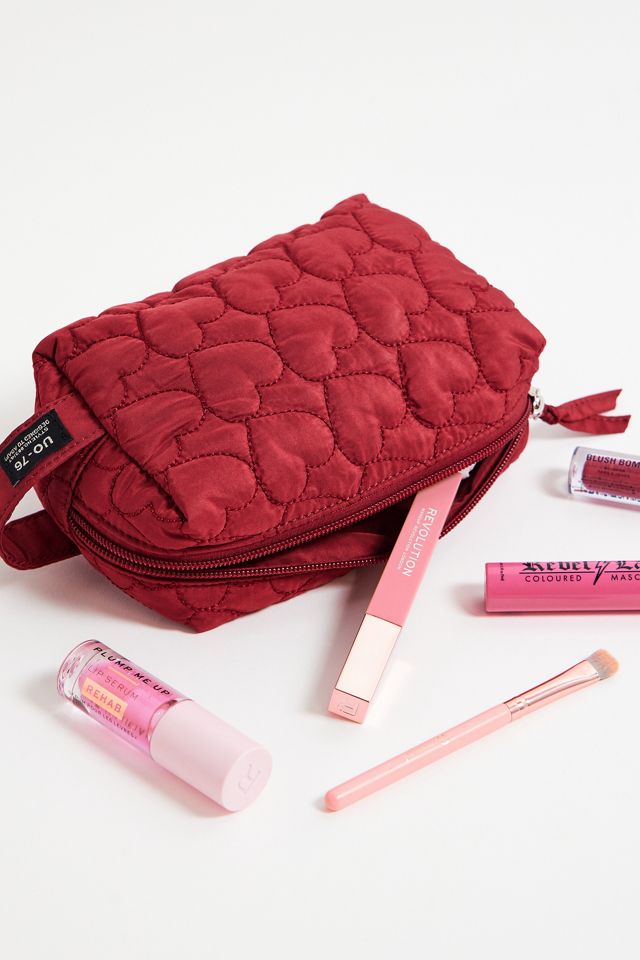UO Heart Popcorn Makeup Bag | Urban Outfitters UK