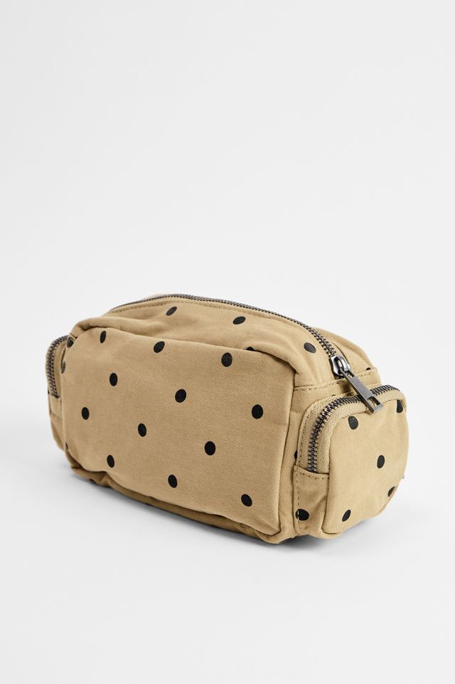 Polka Dot Utility Canvas Makeup Bag | Urban Outfitters UK