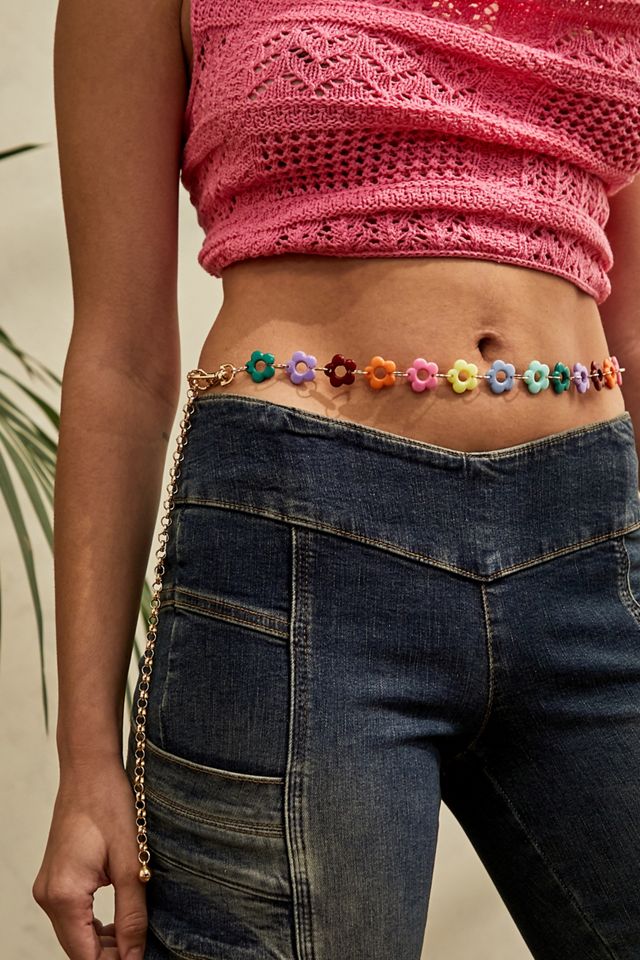 Resin Flower Chain Belt | Urban Outfitters UK