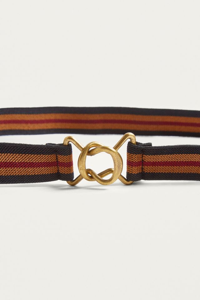 Striped Elastic Clip Belt | Urban Outfitters UK