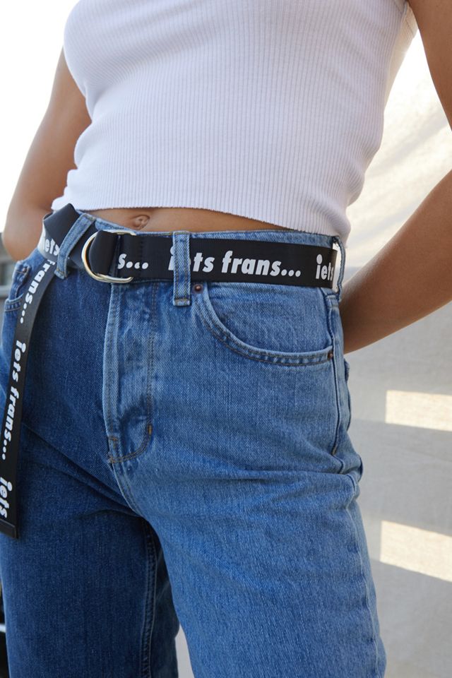 iets frans... Monochrome Logo Webbing Belt | Urban Outfitters UK