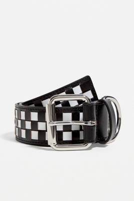 UO PU Checkerboard Belt | Urban Outfitters UK