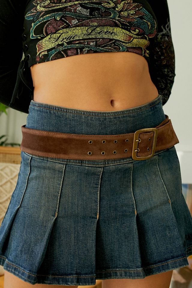 SUEDE DOUBLE EYELET BELT | Urban Outfitters UK