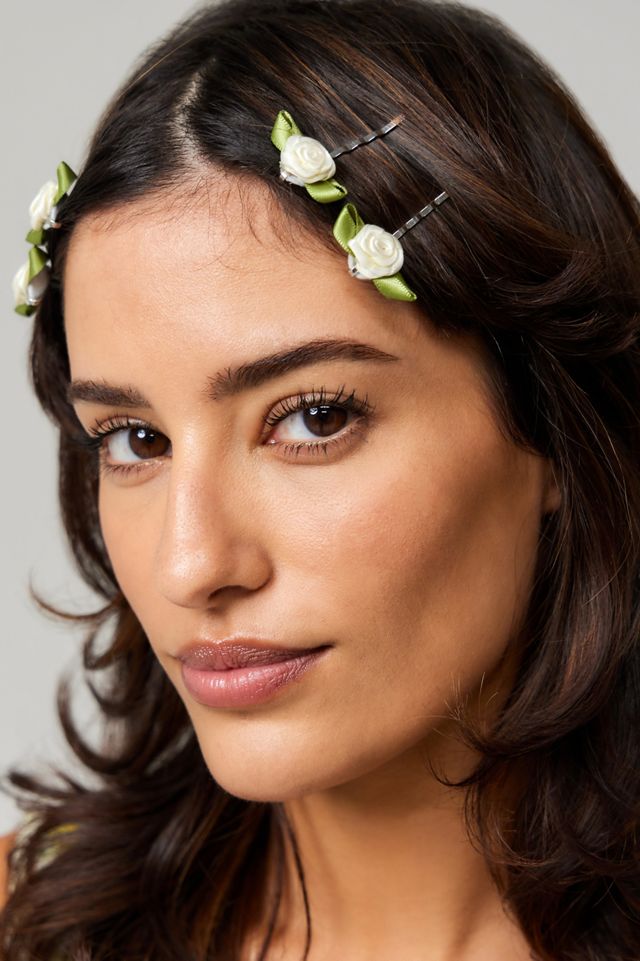 UO Kitsch Rose Hair Slides 4-Pack | Urban Outfitters UK