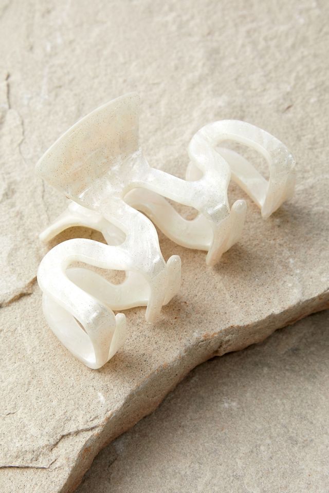 UO Wave Marble Claw Clip | Urban Outfitters UK