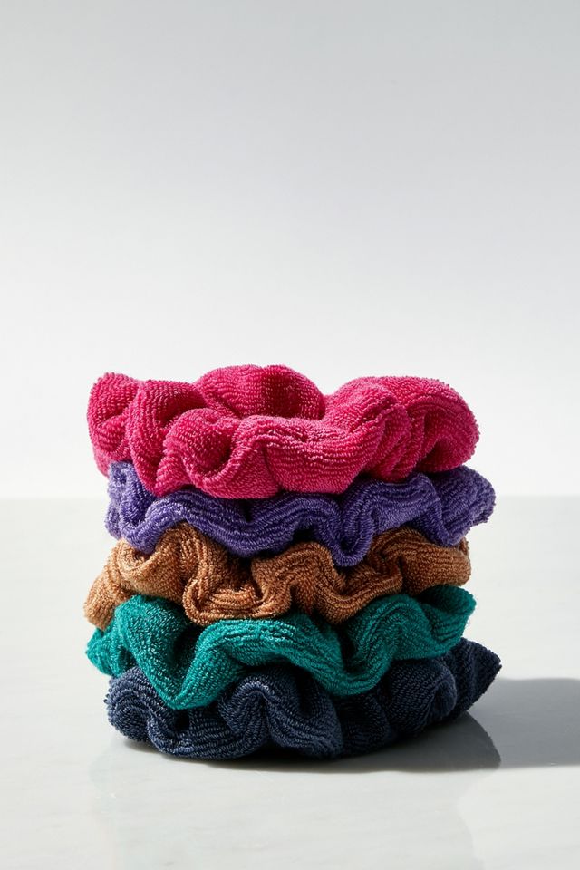 Towelling Scrunchie 5-Pack | Urban Outfitters UK