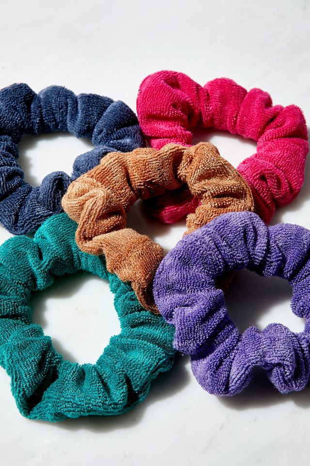Towelling Scrunchie 5-Pack | Urban Outfitters UK