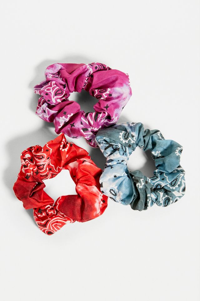 UO Acid Wash Scrunchie Set | Urban Outfitters UK