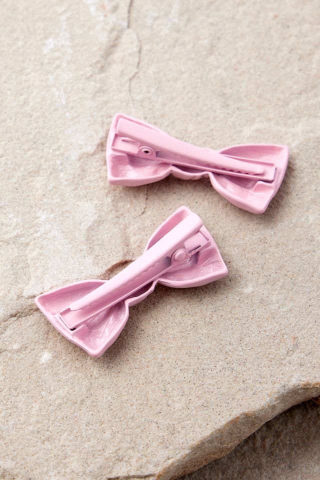 Plastic Bow Hair Clips 2-Pack | Urban Outfitters UK