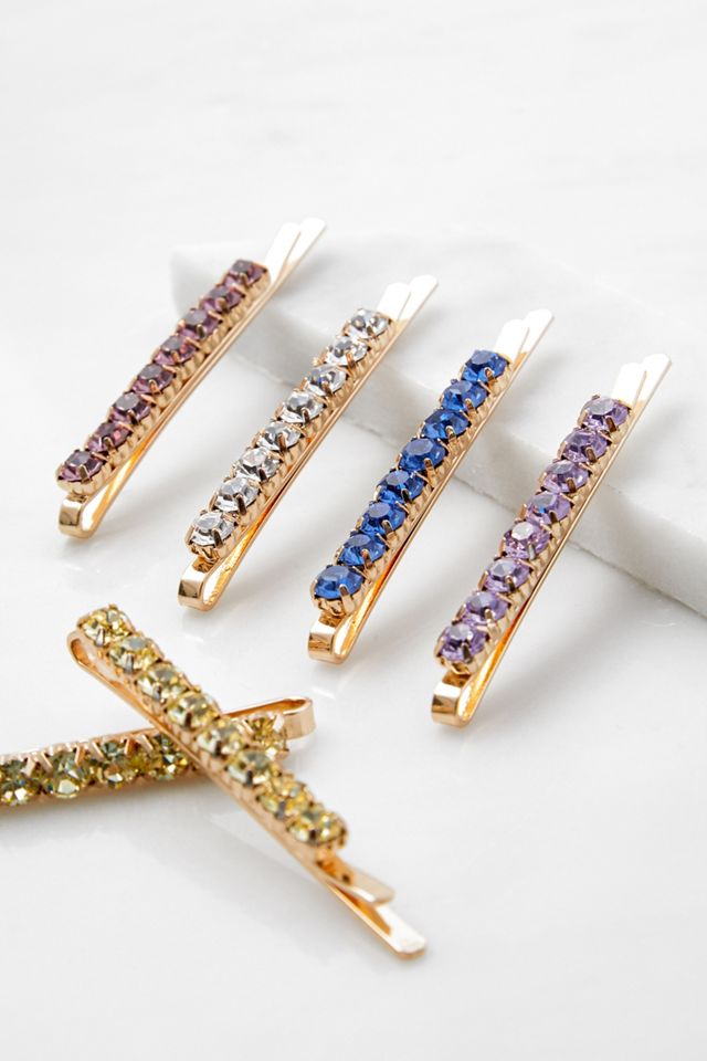 Diamante Coloured Hair Slides | Urban Outfitters UK