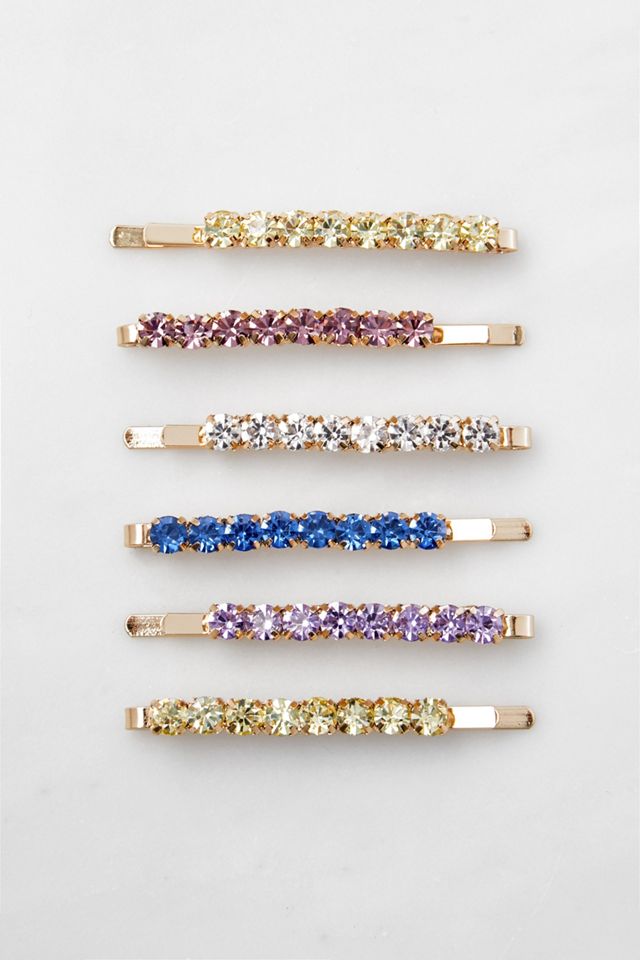 Diamante Coloured Hair Slides | Urban Outfitters UK