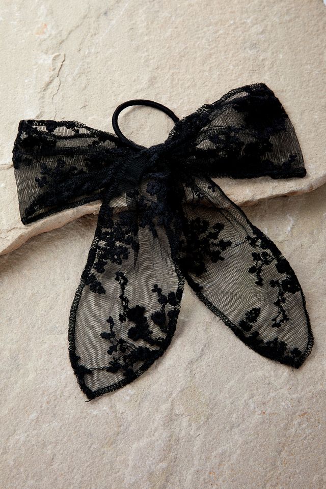 Lace Bow Hair Bobble | Urban Outfitters UK