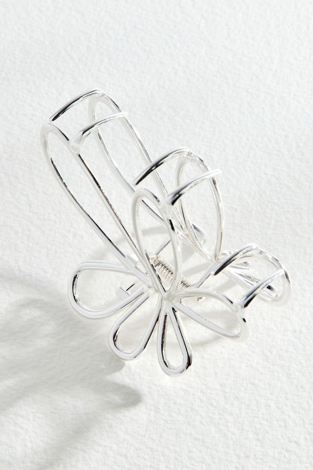 Metal Flower Claw Clip | Urban Outfitters UK