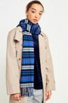 Bright Blue Checked Scarf | Urban Outfitters UK