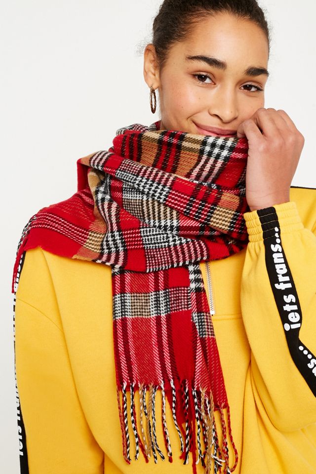 Rupert Checked Scarf | Urban Outfitters UK