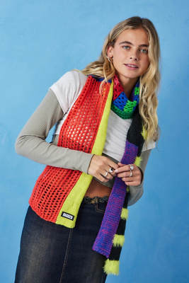 The Ragged Priest Spliced Scarf | Urban Outfitters UK