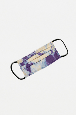 UO Tie-Dye Pleated Face Mask | Urban Outfitters UK