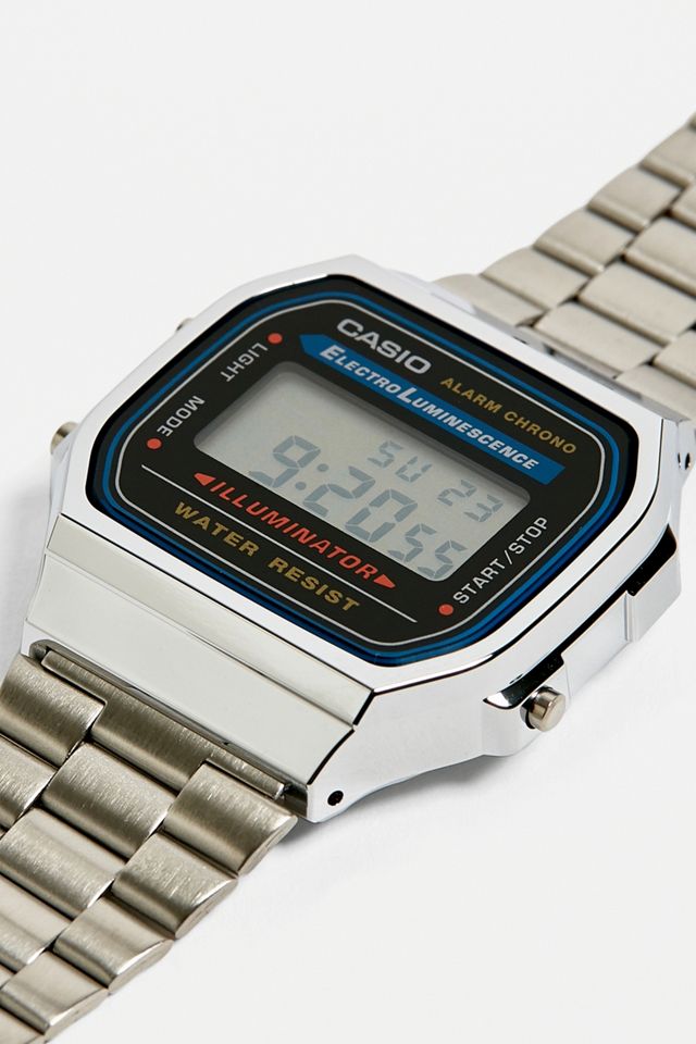 Casio Large Silver Digital Watch | Urban Outfitters UK