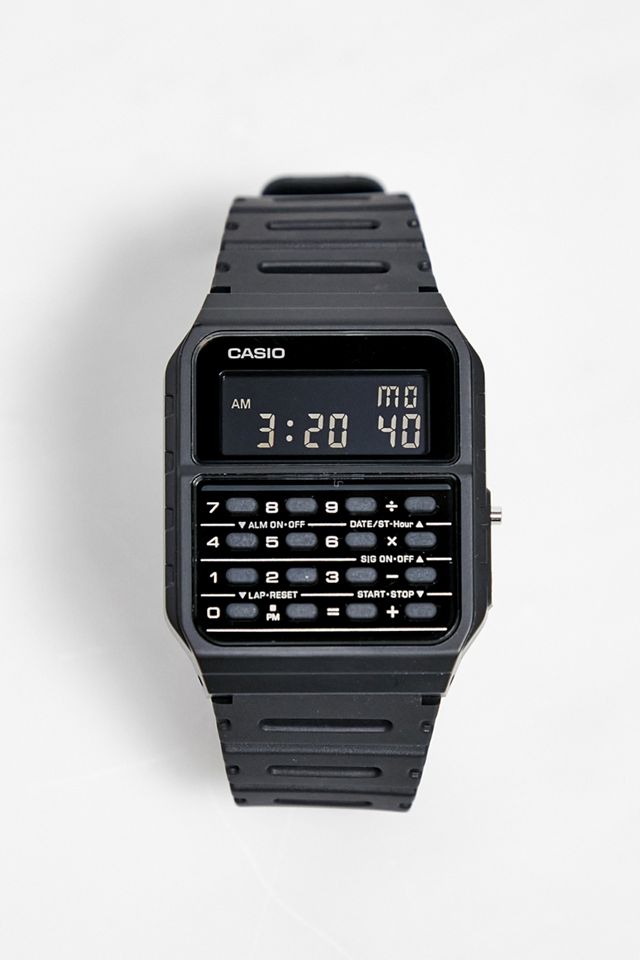 Casio Grey Retro CA-53WF-3BEF Calculator Watch | Urban Outfitters UK