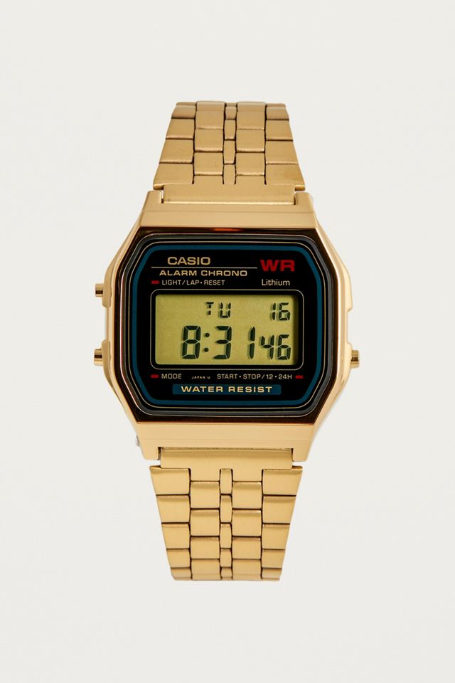 Casio WR Digital Vintage Gold Watch | Urban Outfitters UK