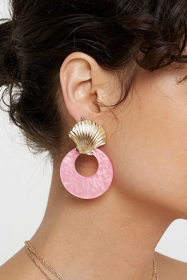 Resin Shell Statement Earrings | Urban Outfitters UK