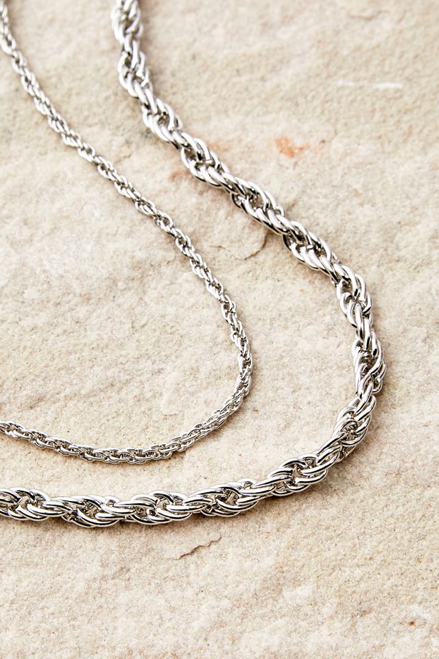 Silence + Noise Rope Chain Multilayer Necklace | Urban Outfitters UK