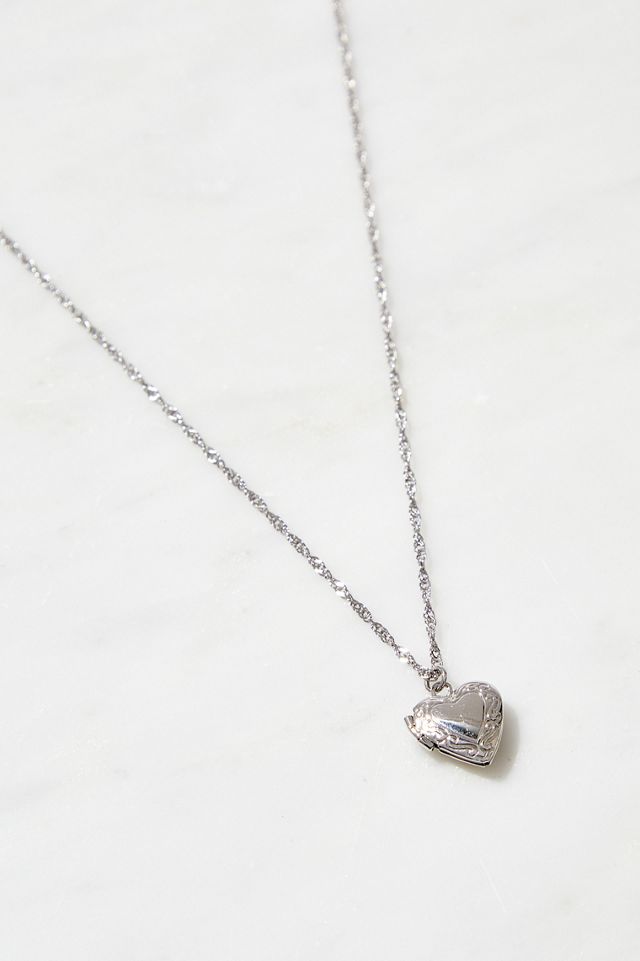 Simple Heart Locket | Urban Outfitters UK