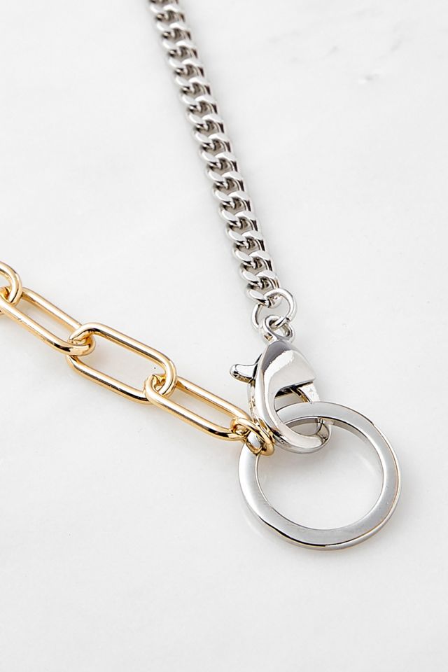 Mixed Metal Chain Necklace | Urban Outfitters UK