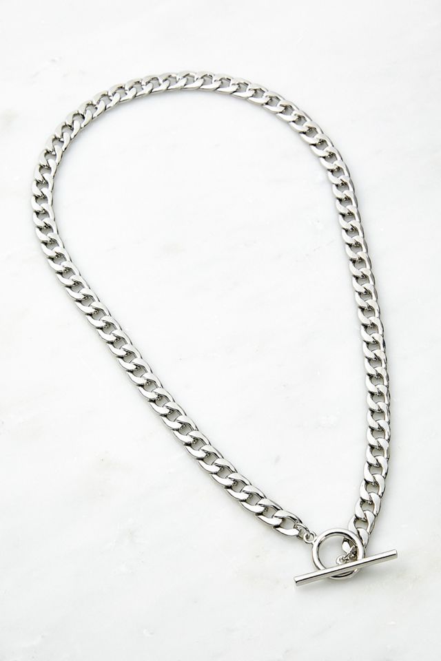 Classic T-Bar Chain Necklace | Urban Outfitters UK
