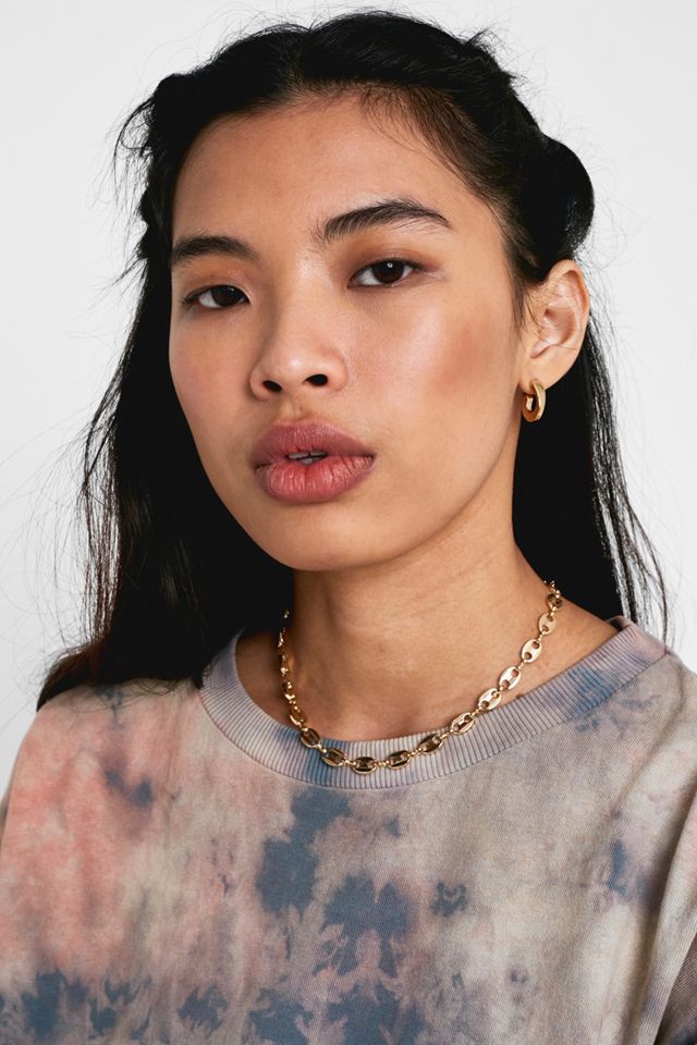 Gold Button Chain Necklace | Urban Outfitters UK