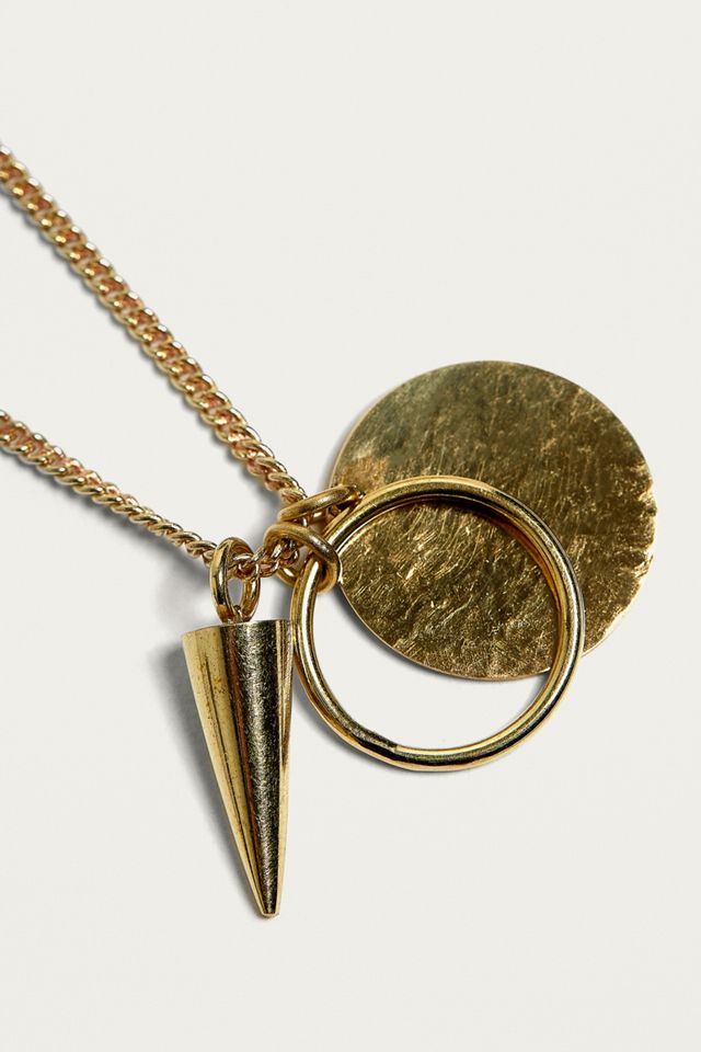 MADE Triple Charm Necklace | Urban Outfitters UK