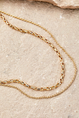 Plated Multilayer Chain Necklace | Urban Outfitters UK