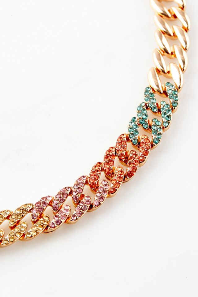 Crystal Chain Necklace | Urban Outfitters UK